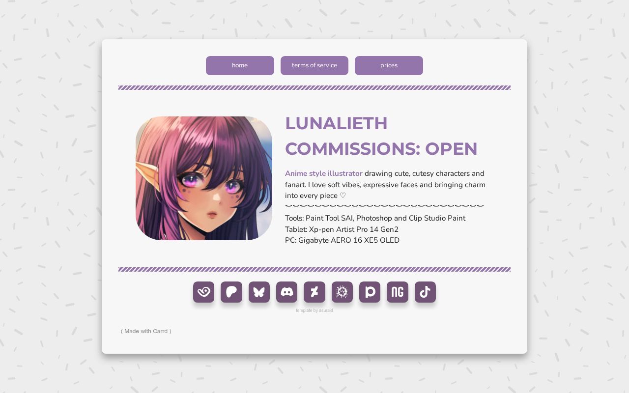 Lunalieth’s Commissions